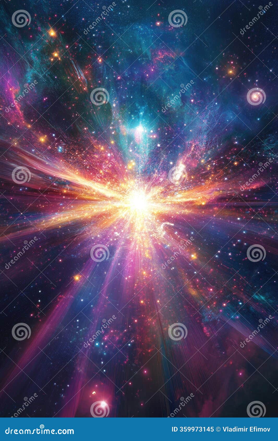 Galactic Explosion stock image. Image of galaxy, space - 359973145