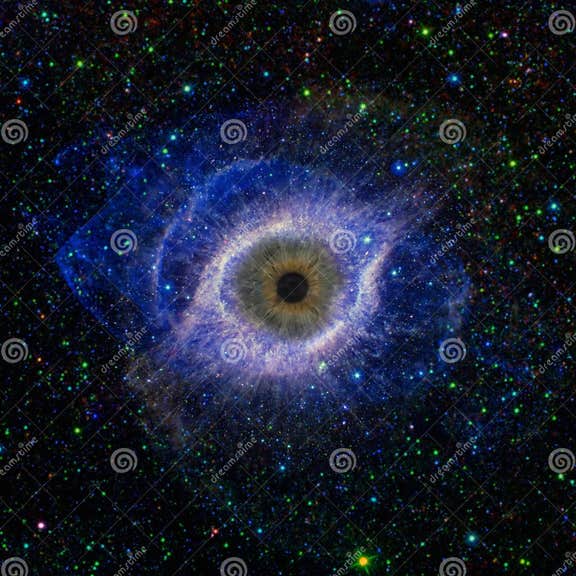 Galactic Eye stock illustration. Illustration of colorful - 193648846