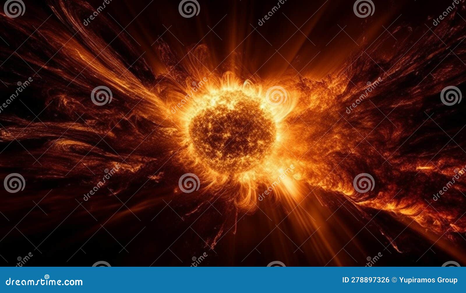 Galactic Fireball Igniting Nebula, a Natural Phenomenon in Space ...