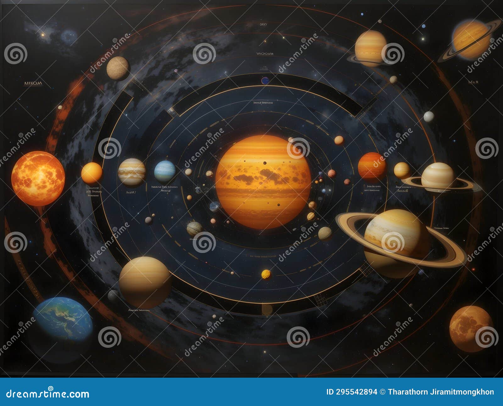 Galactic Gems: Unveiling the Splendors of Our Solar Siblings Stock ...