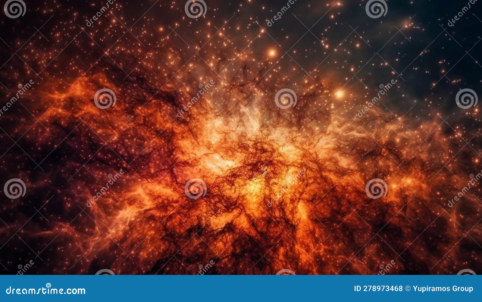 Galactic Inferno: Exploding Star Ignites Vibrant Nebula in Space ...