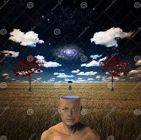 Galactic Mind stock illustration. Illustration of bizarre - 12083886