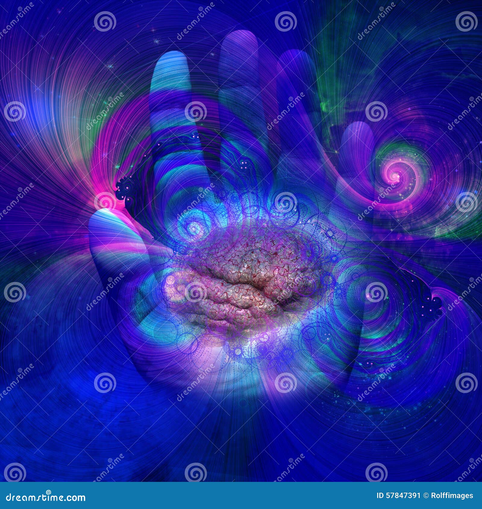 Galactic Mind stock illustration. Illustration of mysterious - 57847391