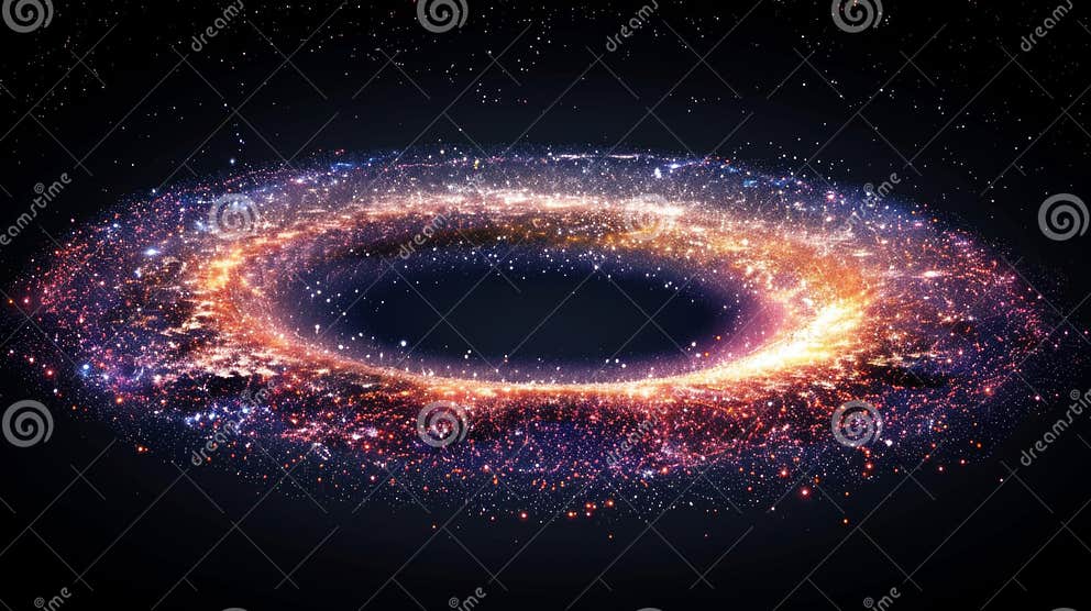 Galactic Ring of Fire, a Celestial Event with Vibrant Star Clusters ...