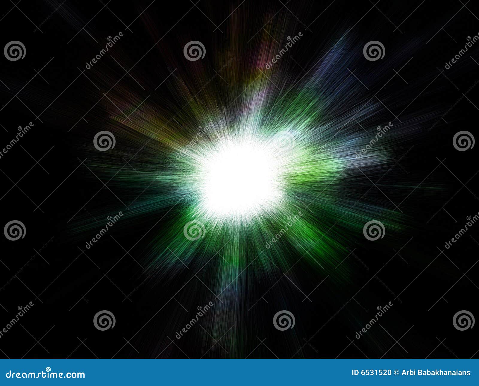 Galactic Space Fantasy Alien Bright Explosion Stock Illustration ...