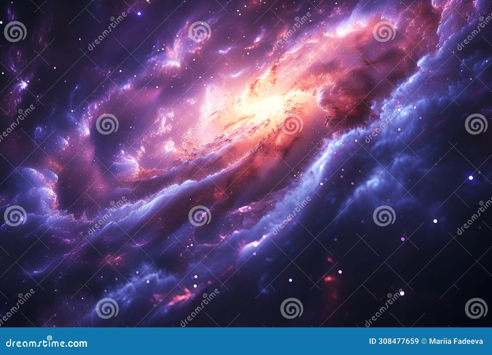 Galactic System with Sun Shining. Stock Image - Image of orbital ...