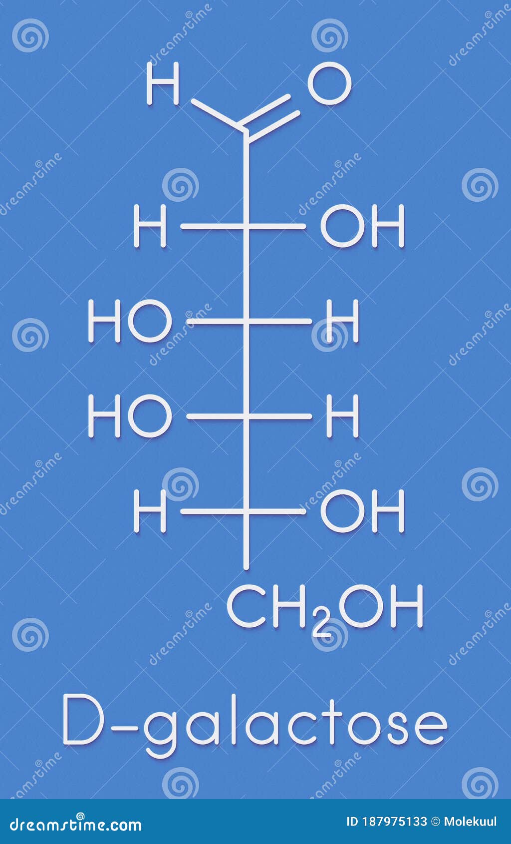 Galactose, D-galactose, Milk Sugar Molecule. Linear Form. Structural ... Galactose, D-galactose, Milk Sugar Molecule. Linear Form. Structural ...