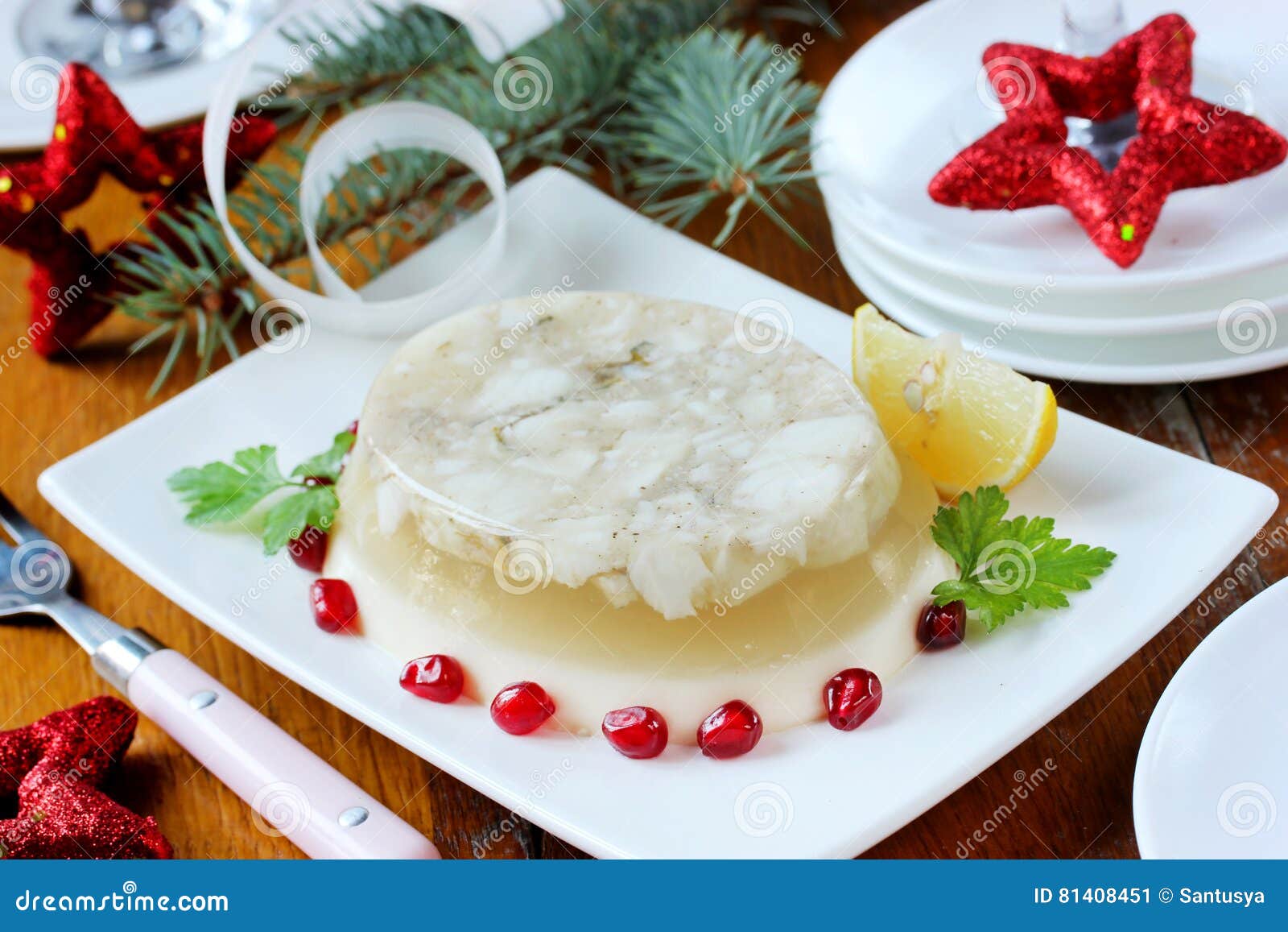 Galantine Aspic for Christmas Stock Image - Image of holiday, dinner ...