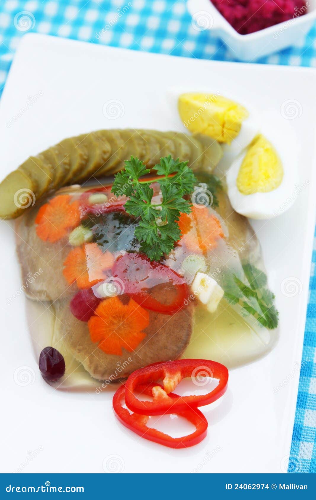 Galantine tongue stock photo. Image of cold, carrot, cooking - 24062974