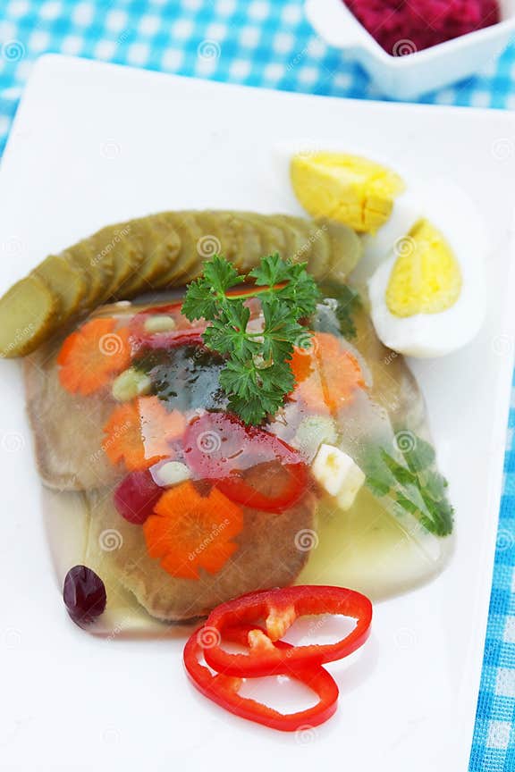 Galantine tongue stock photo. Image of cold, carrot, cooking - 24062974