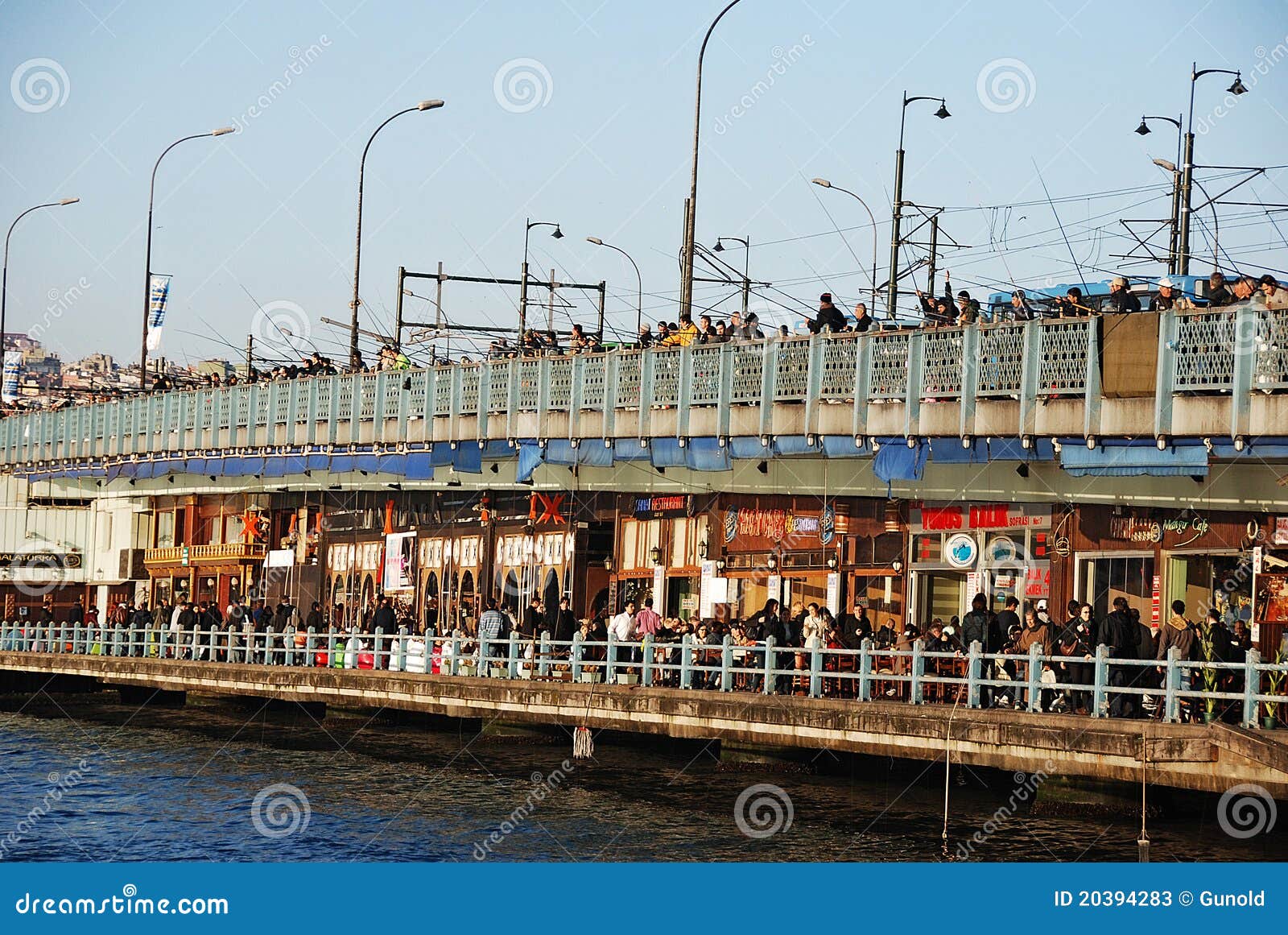 Galata bridge editorial stock photo. Image of bridge - 20394283