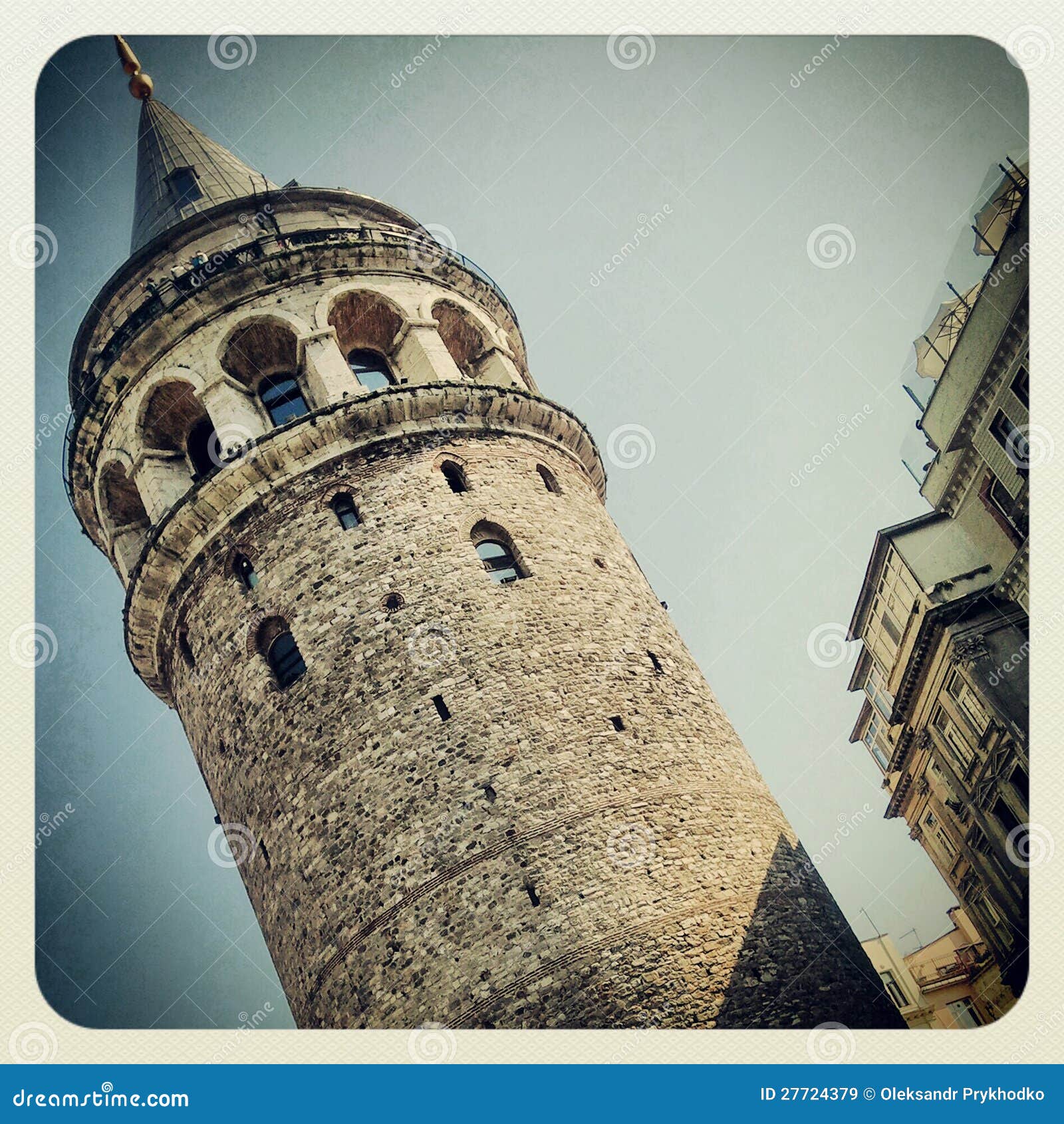 Galata Tower in Istanbul stock image. Image of galata - 27724379