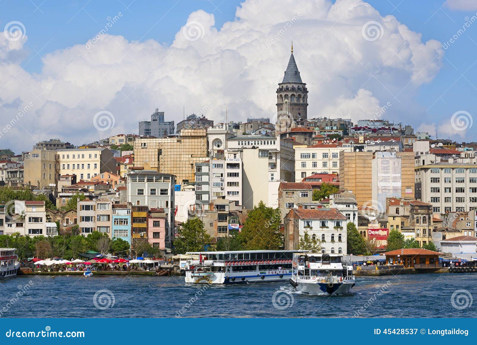 The Galata Tower, Istanbul editorial photography. Image of summer ...