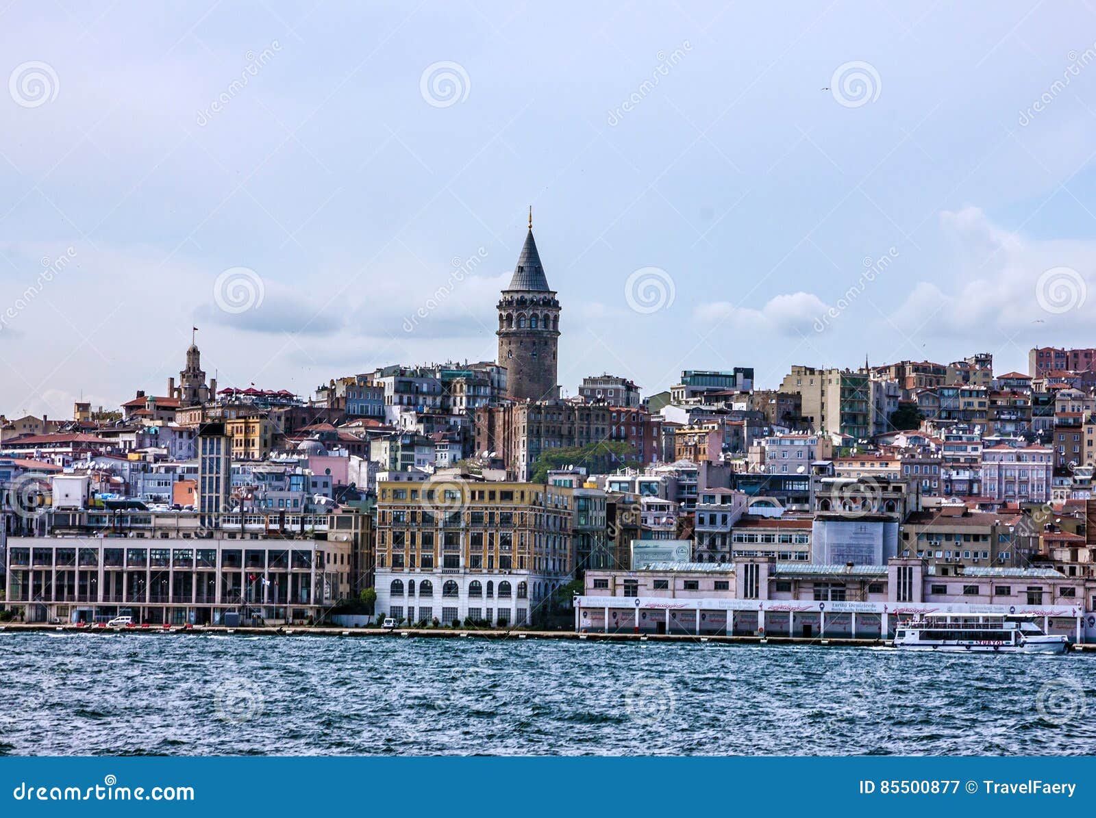 Galata Tower in Istanbul, Turkey Editorial Photography - Image of ...