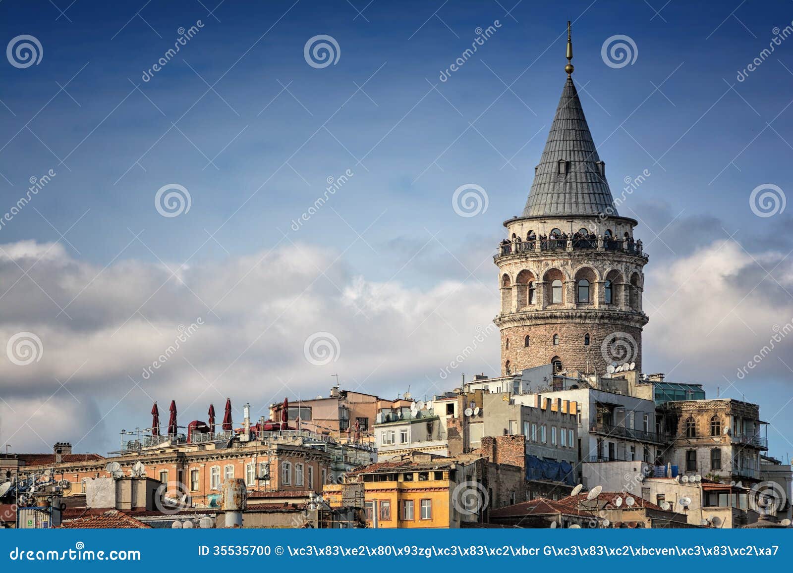 Galata Tower, Istanbul, Turkey Stock Photo - Image of stone, famous ...
