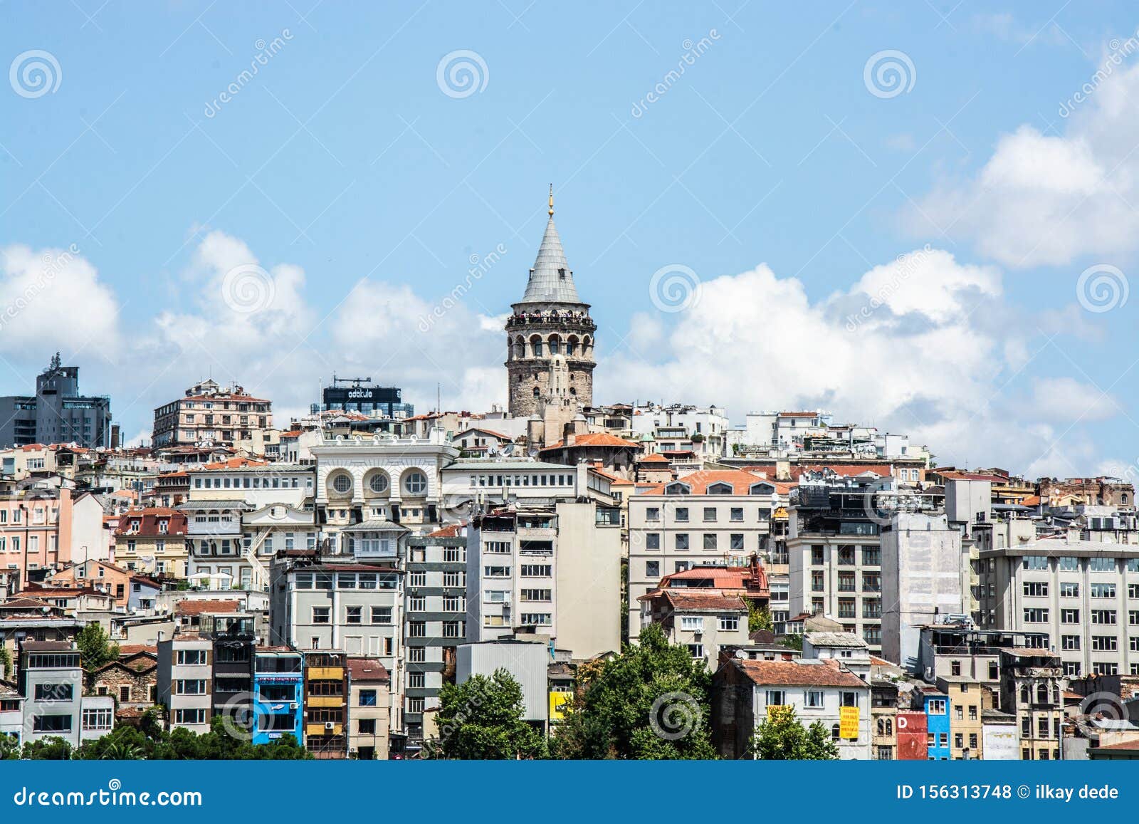 Eminonu Harbor, Beyoglu District Historic Architecture and Sea Port ...