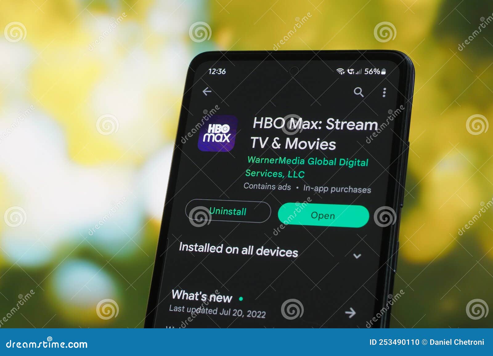 Galati, Romania - July 11, 2022: HBO Max Application Available on ...