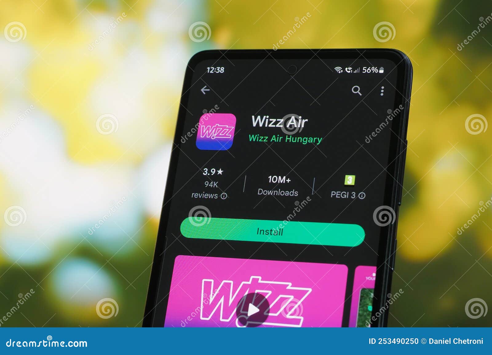 Galati, Romania - July 11, 2022: Wizz Air Application Available on ...