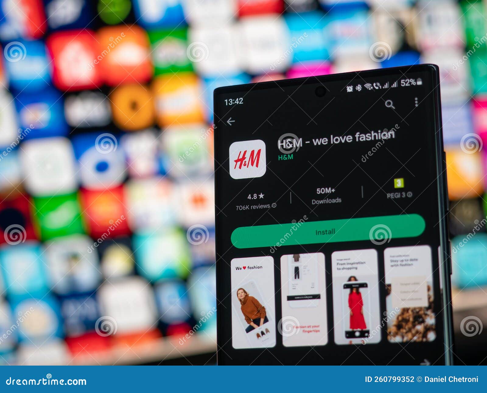 Galati, Romania - October 31, 2022: H&M Application Available on Google ...