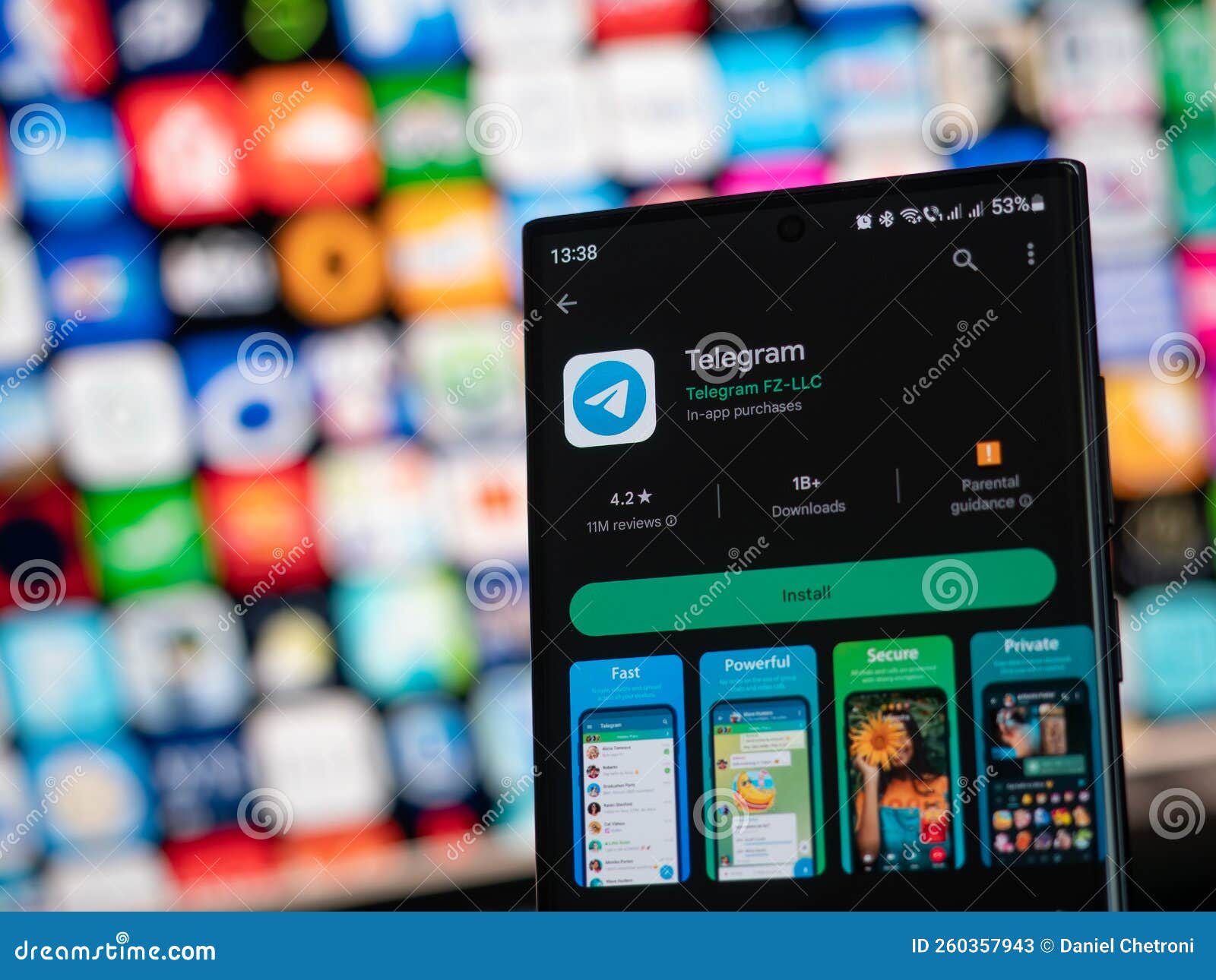 Galati, Romania - October 31, 2022: Telegram Application Available on ...