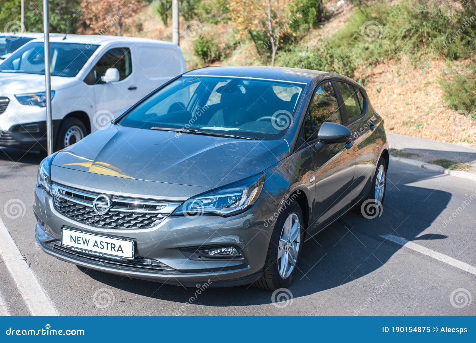 Galati, Romania - September 15, 2019: Dark Grey Opel Astra K Facelift ...