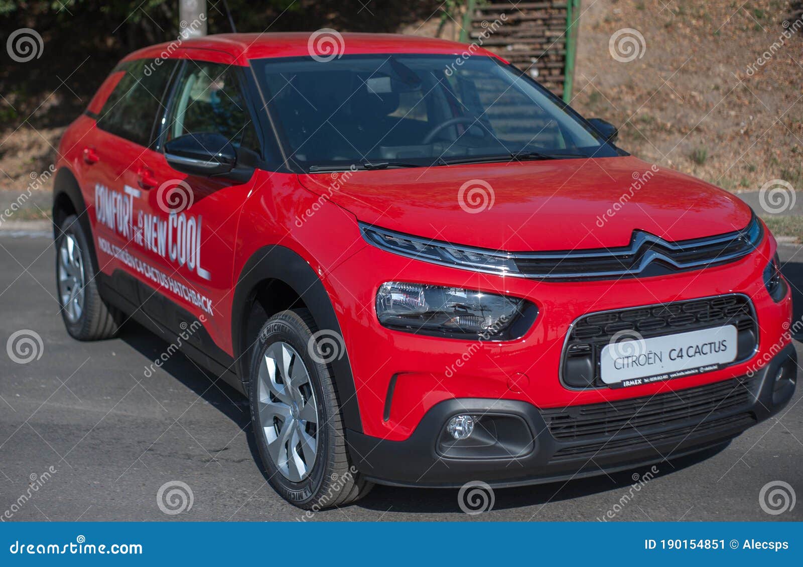Galati, Romania - September 15, 2019: Red Citroen C4 Cactus Facelift ...