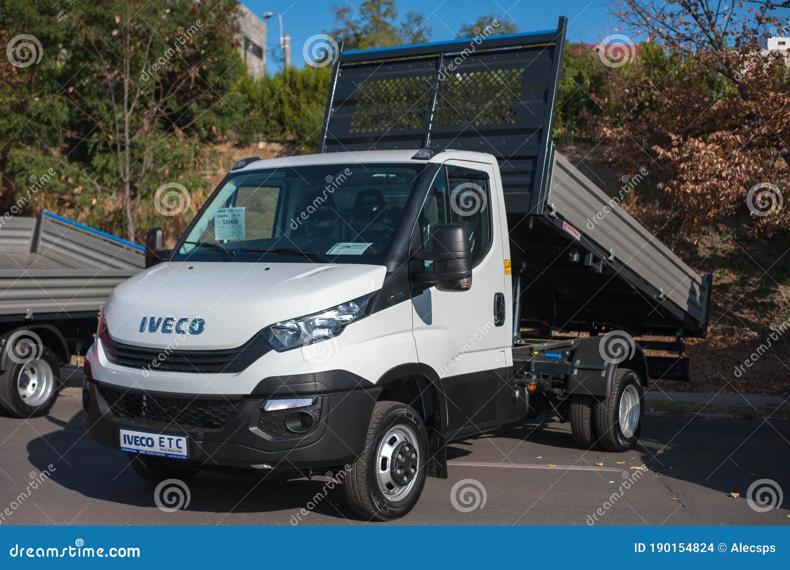 Galati, Romania - September 13, 2019: White Iveco daily 35-150 Facelift ...