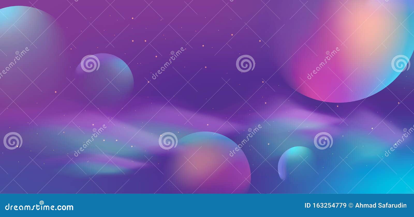 Galaxy Abstract Background with Gradient Colorful Style. Vector Eps 10 ...