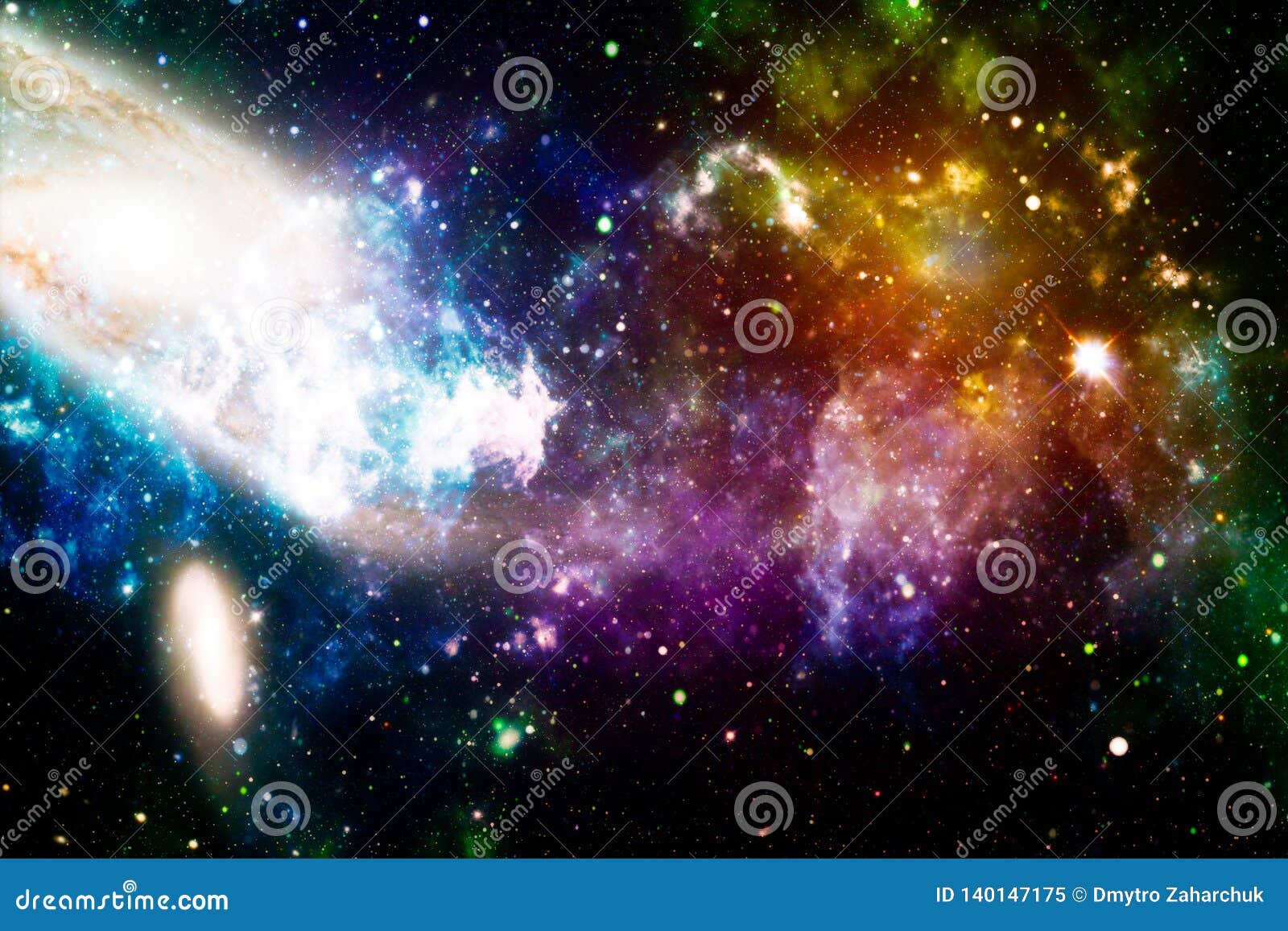 Galaxy Background with Nebula, Stardust and Bright Shining Stars.nebula ...