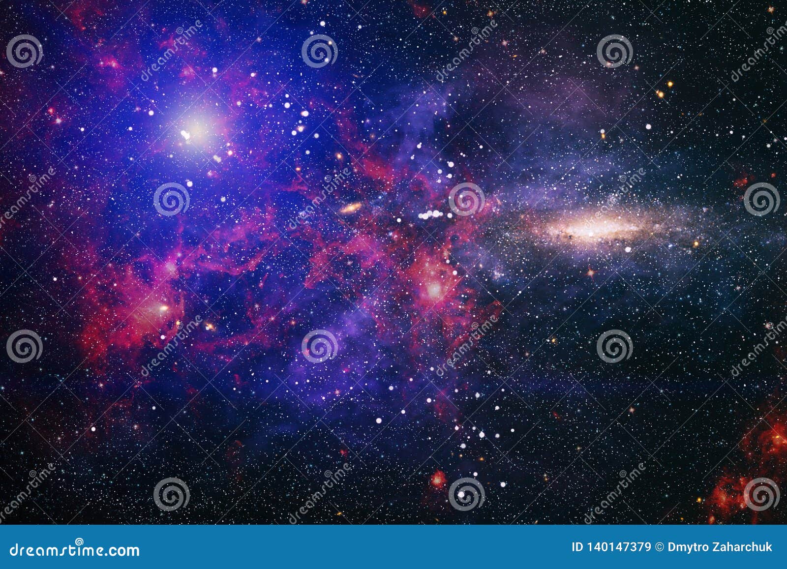 Galaxy Background with Nebula, Stardust and Bright Shining Stars.nebula ...