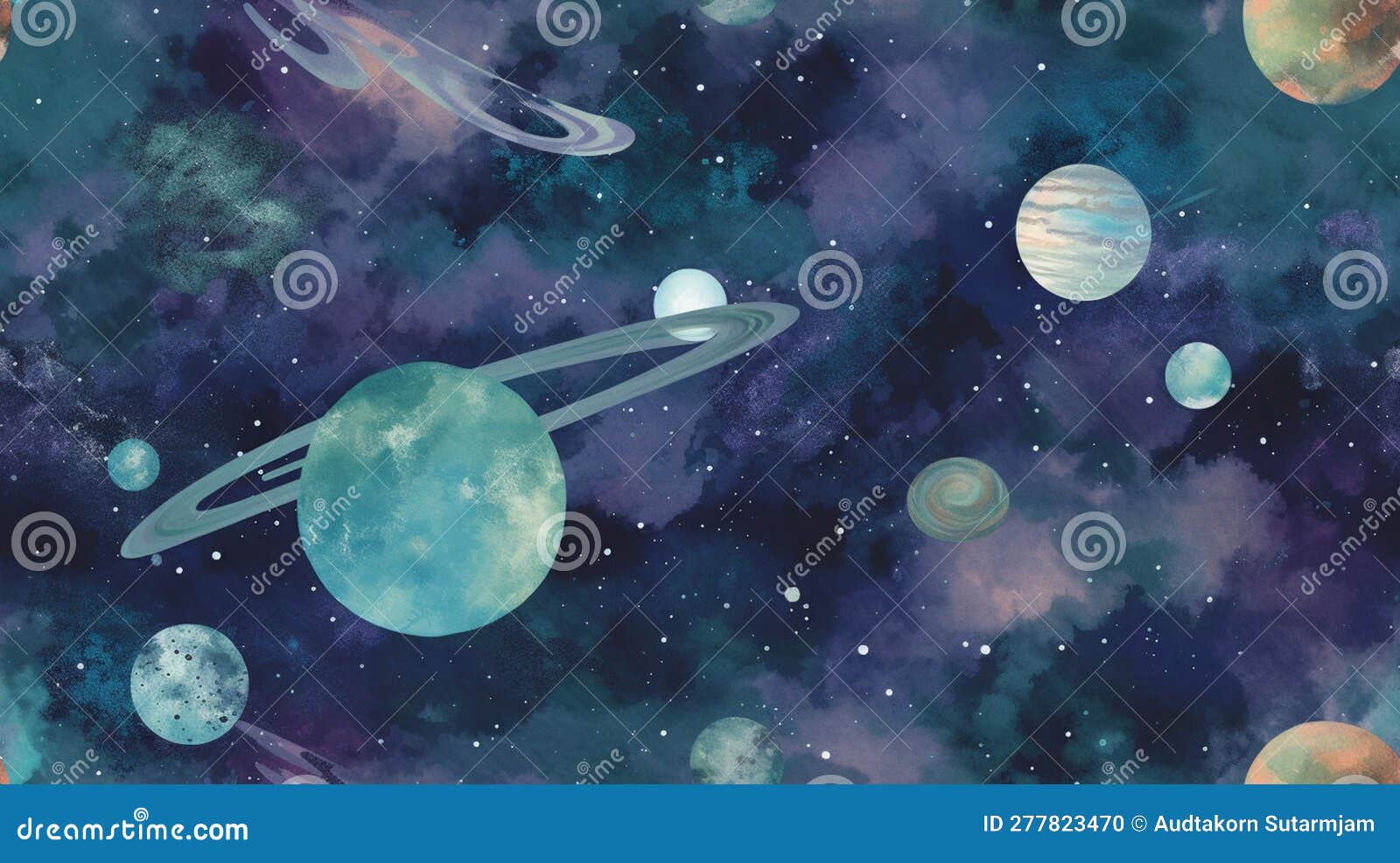 Galaxy Constilation Seamless Pattern Simulating the Night Sky with ...