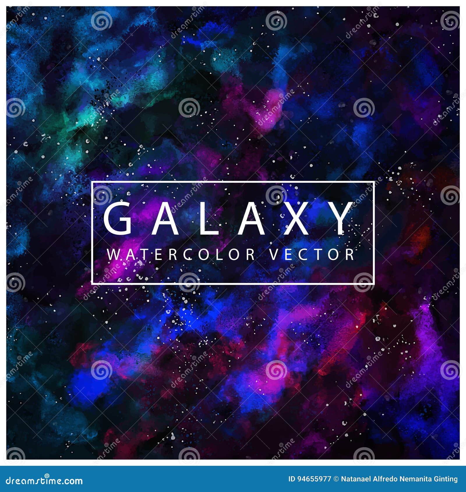 Galaxy Cosmic Watercolor Texture Vector Stock Vector - Illustration of ...