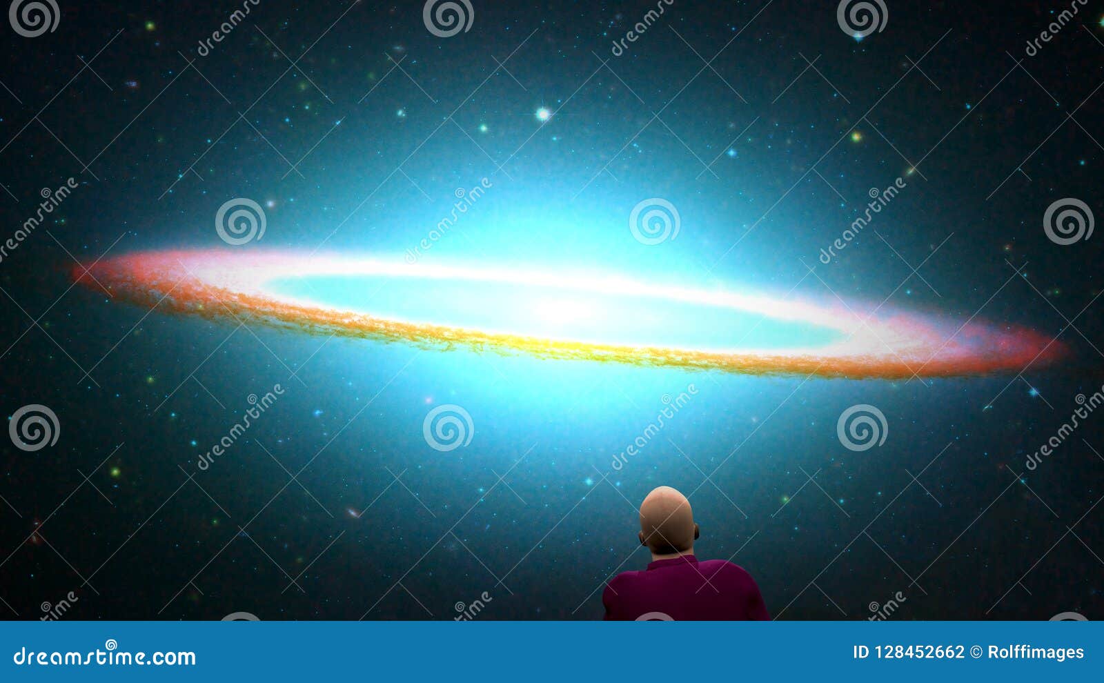 Galaxy disk stock illustration. Illustration of light - 128452662