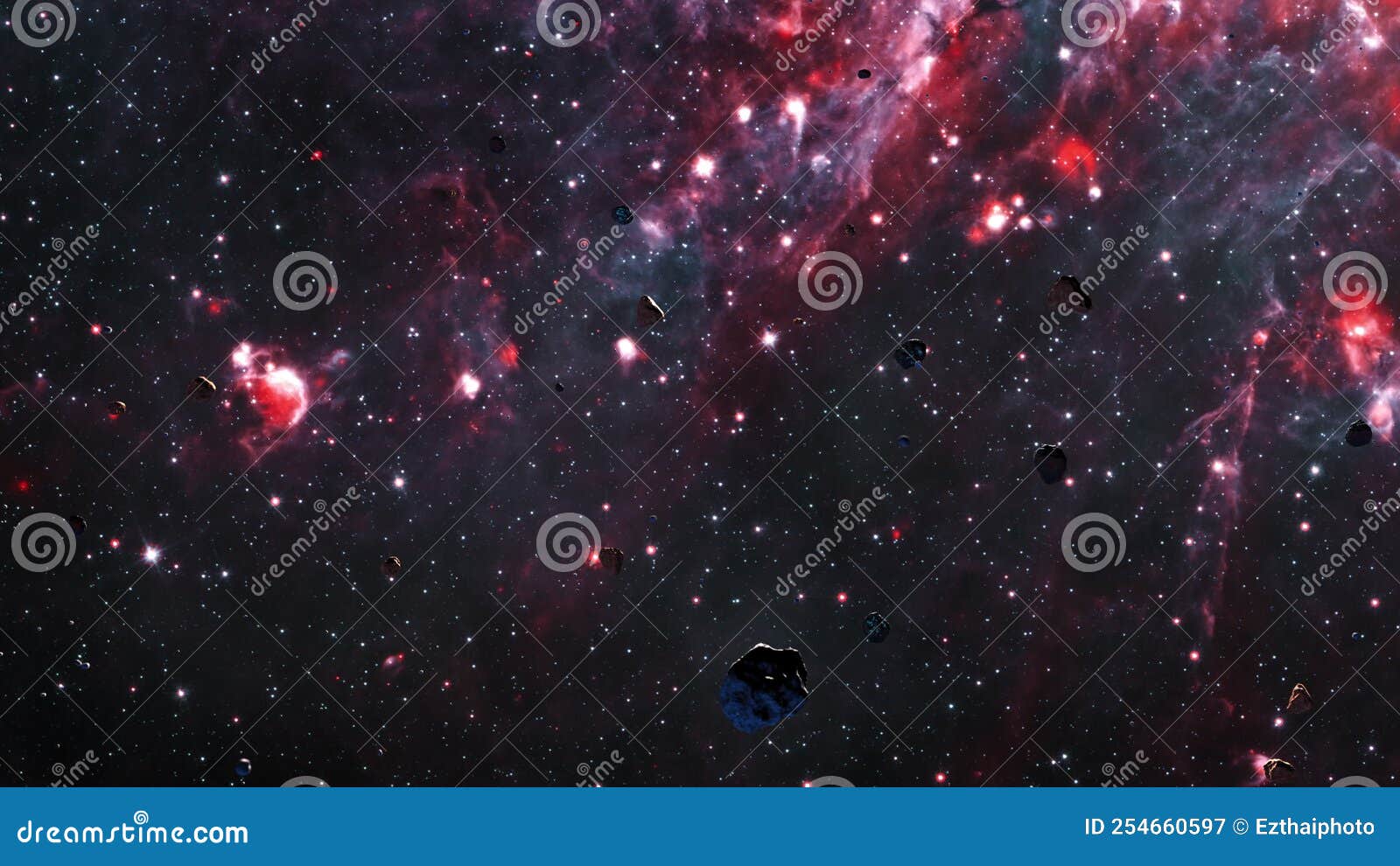 Galaxy Exploration Space Rock Scence at Southern Centaurus Stock Video ...