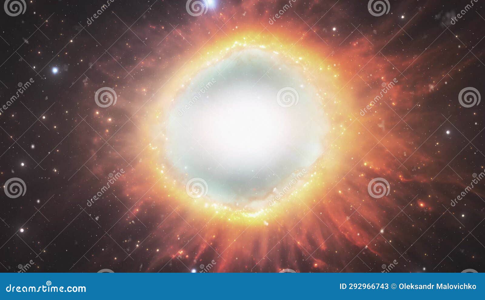 A Galaxy Formed after a Supernova Explosion. Stock Video - Video of ...