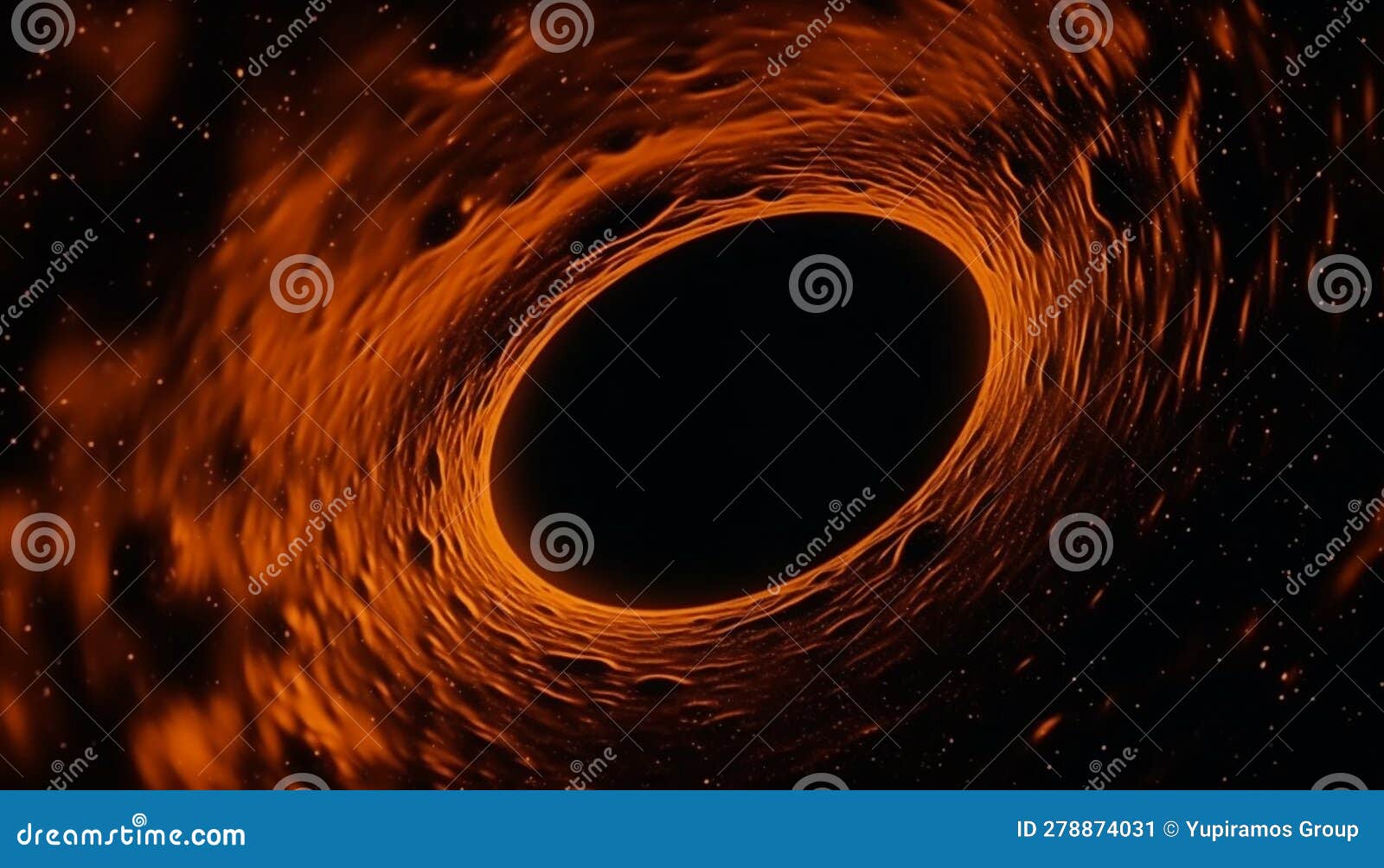 Galaxy Glowing Sphere Orbits Star in Abstract Natural Phenomenon ...