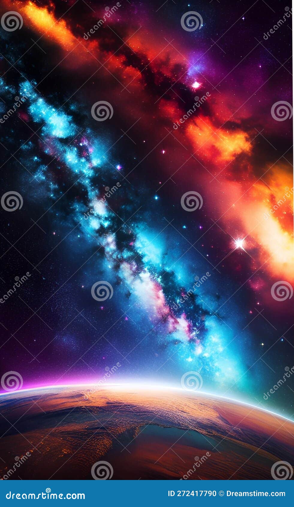 Galaxy Illustration Artificial Intelligence Artwork Generated Stock ...