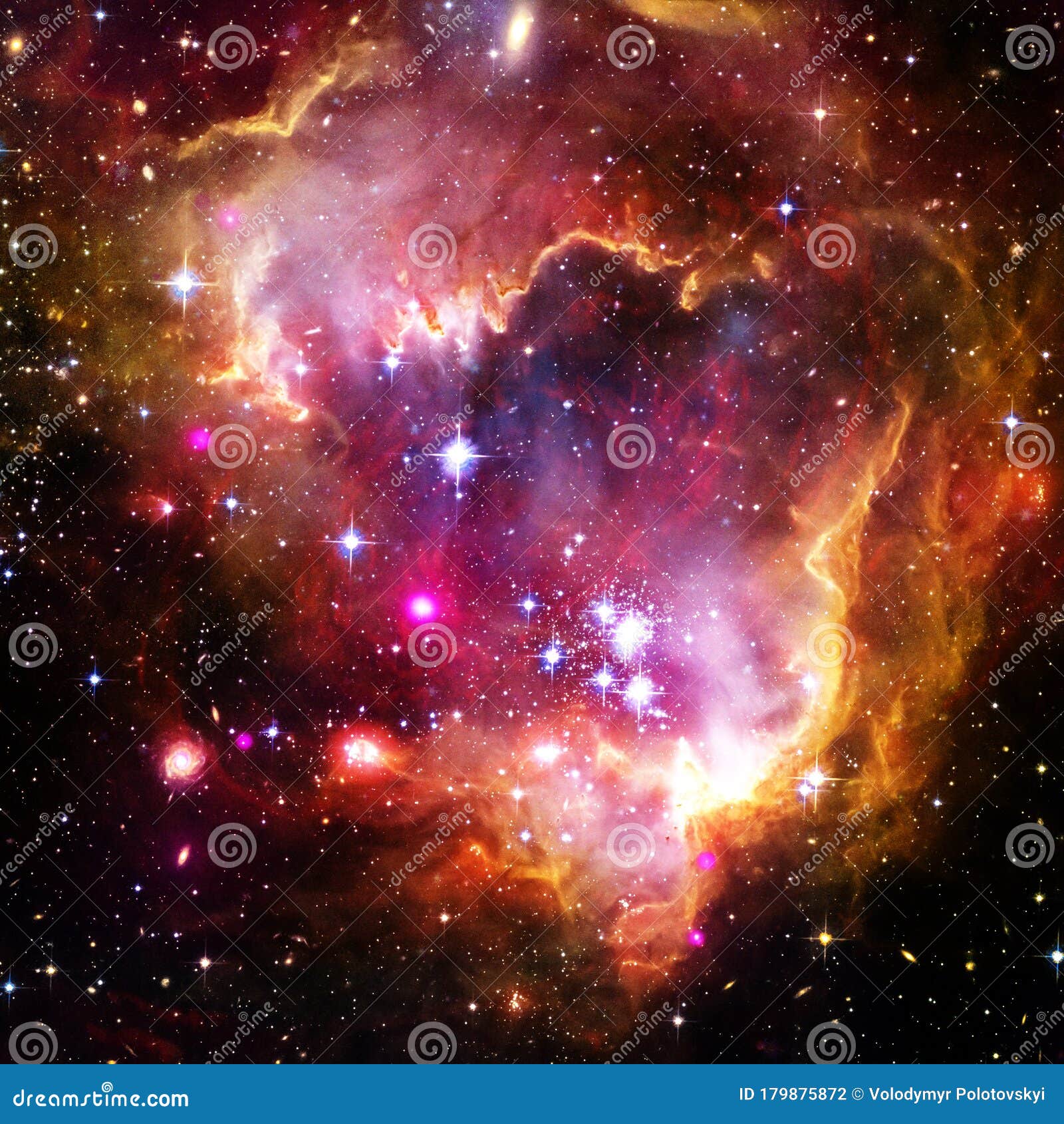Galaxy and Light. the Elements of this Image Furnished by NASA Stock ...