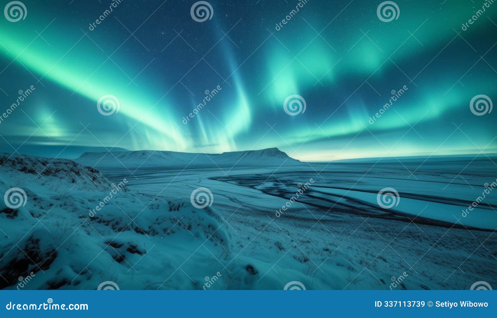 Galaxy Light at Night at the North Pole Stock Image - Image of nature ...
