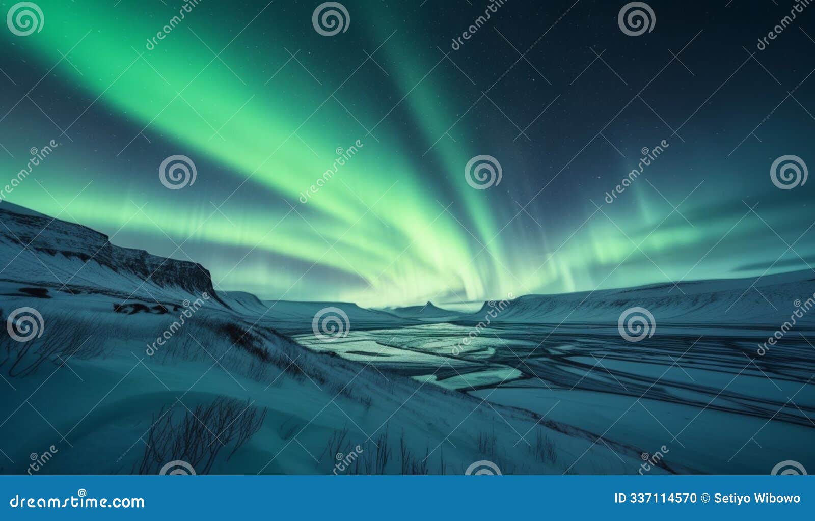 Galaxy Light at Night at the North Pole Stock Photo - Image of polar ...