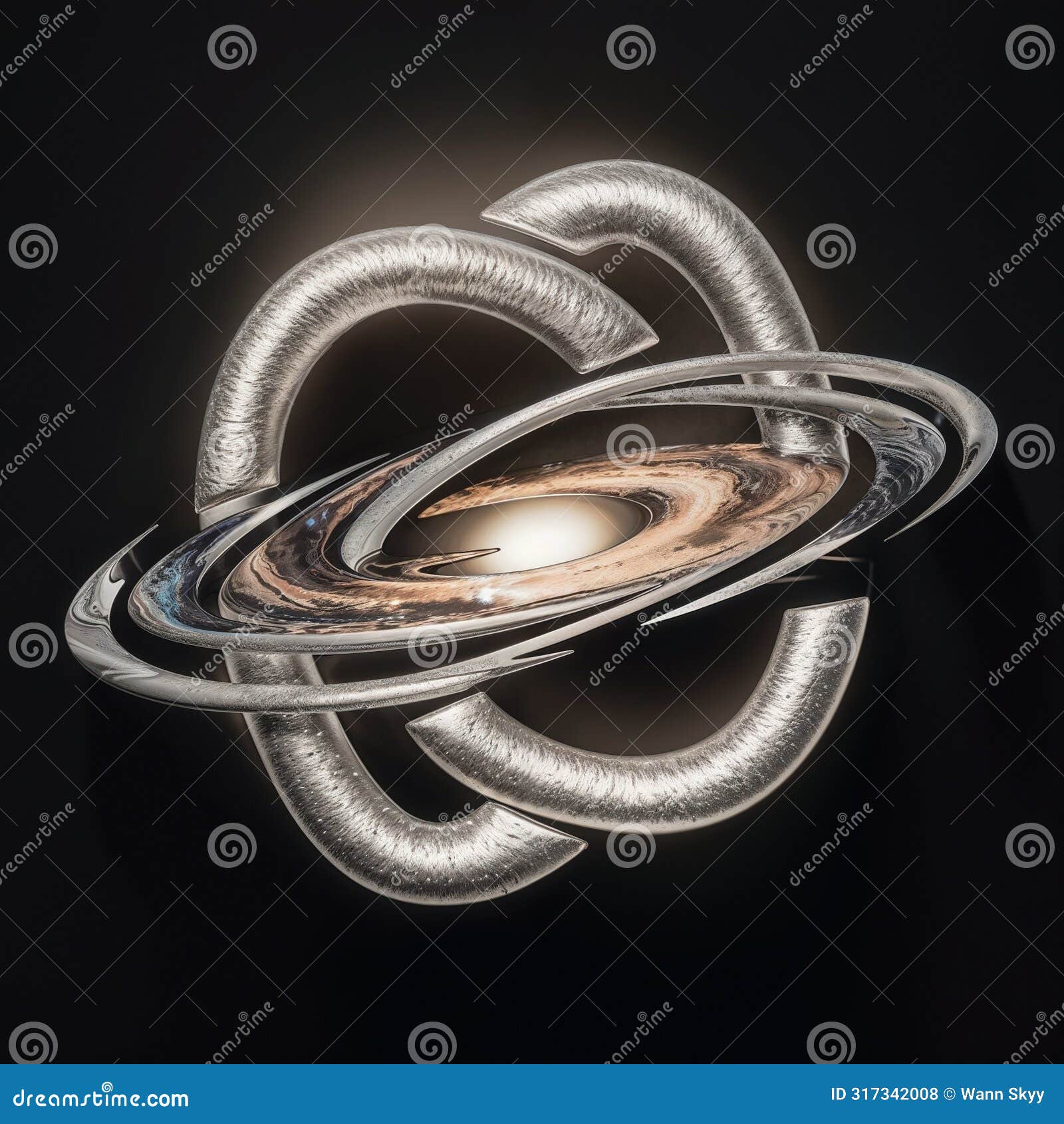 Galaxy logo 3d stock illustration. Illustration of abstract - 317342008