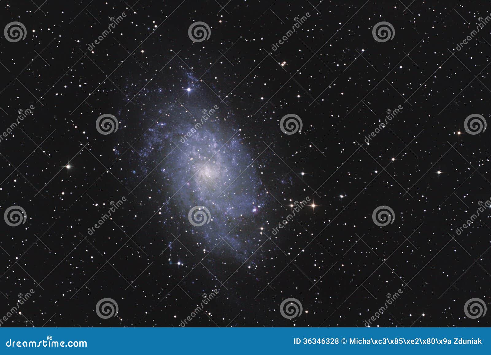 Galaxy M33 stock photo. Image of space, nebula, triangulum - 36346328