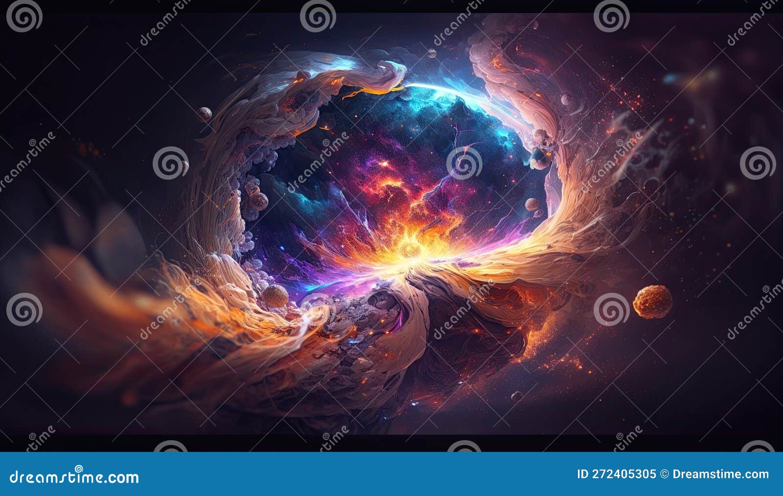 Galaxy Milky Way Stars Other Dimension Cloud Space Explosion Background ...