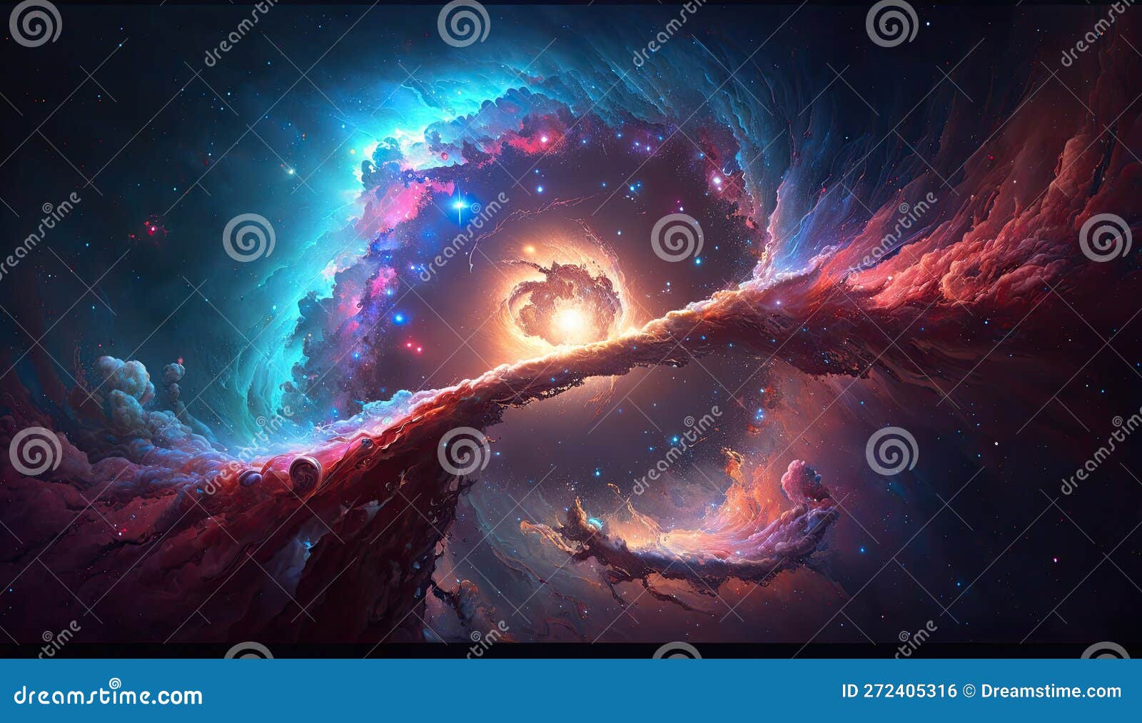 Galaxy Milky Way Stars Other Dimension Cloud Space Explosion Background ...