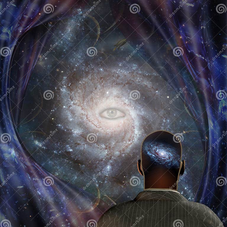 Galaxy mind stock illustration. Illustration of astronomy - 148742821
