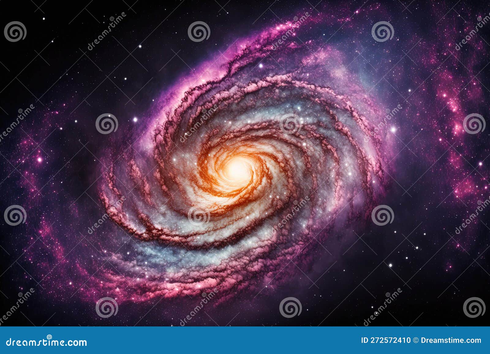 Galaxy. NASA-provided Picture Elements Stock Illustration ...