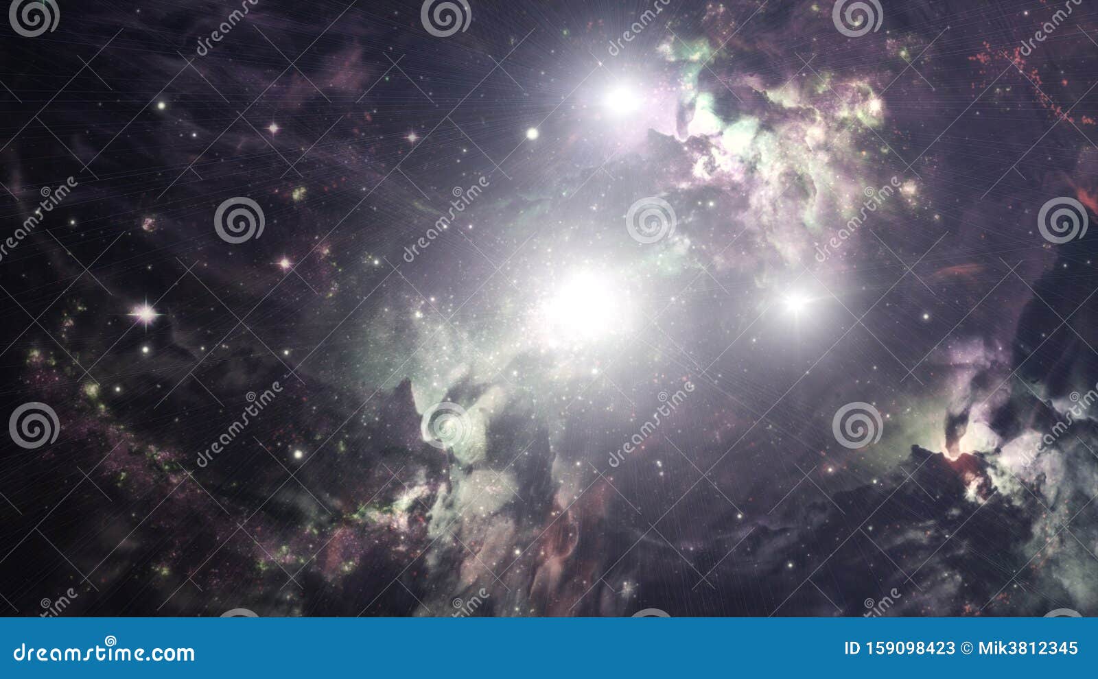 Galaxy and Nebula Illustration Stock Image - Image of glow, cosmic ...