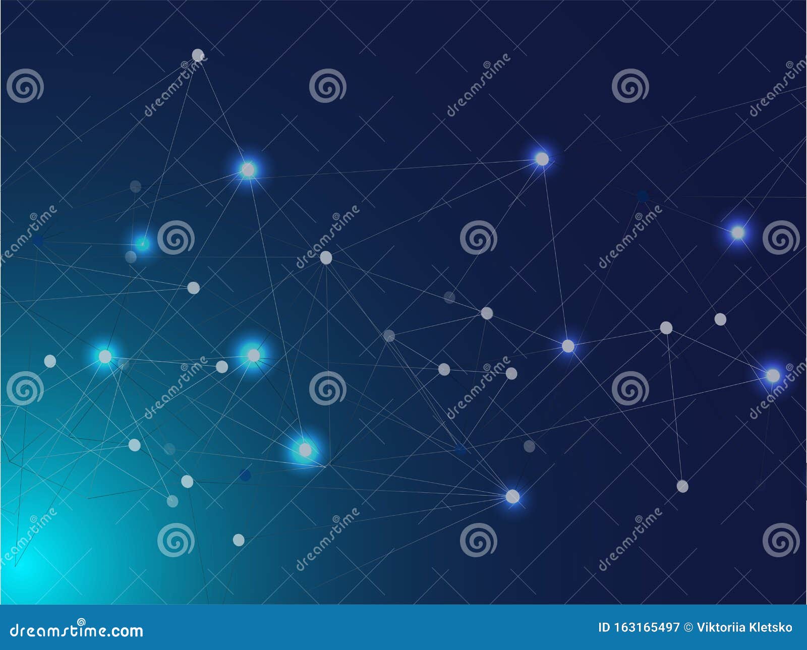 Galaxy Net Computing Design, Interconnected Lines. Stock Vector - Illustration of digital ...