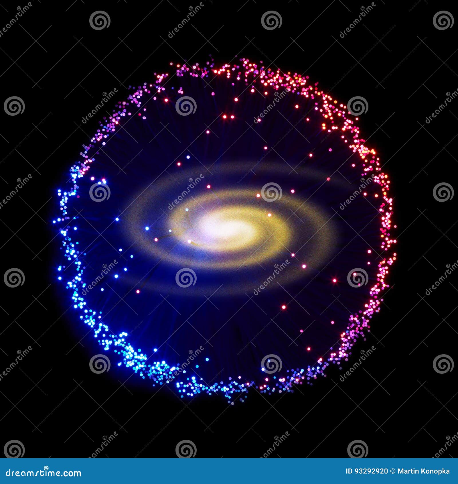 Galaxy stock illustration. Illustration of leds, astronomy - 93292920