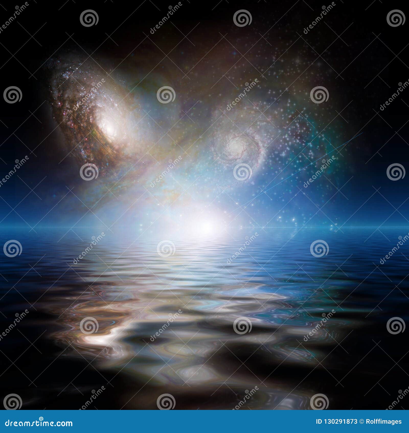 Galaxy Rise stock illustration. Illustration of formation - 130291873